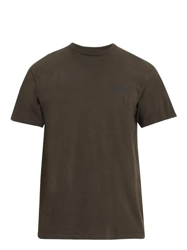 GALLERY DEPT. Cotton Jersey Logo-back Crewneck T-shirt - Washed Bla