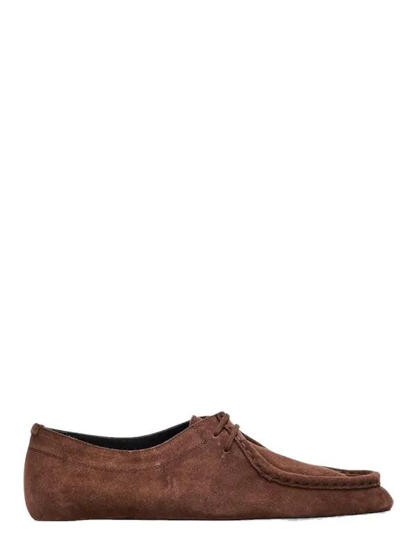 JIL SANDER Suede Moccasin Shoes - Chocolate