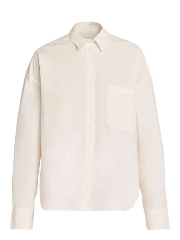 All Three Ona Oversized Poplin Shirt - Chalk