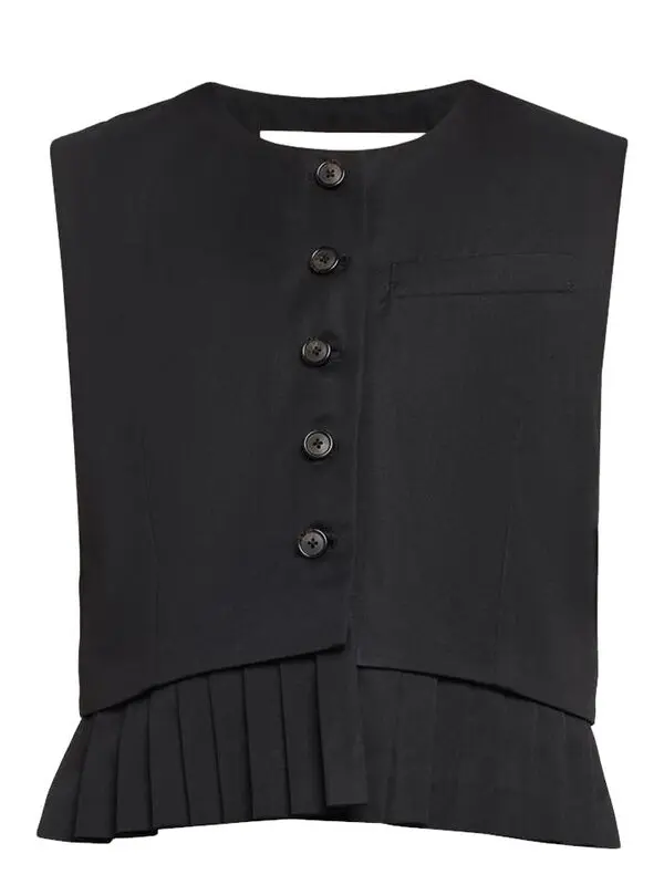 Sea Angelina Suiting Vest - Black