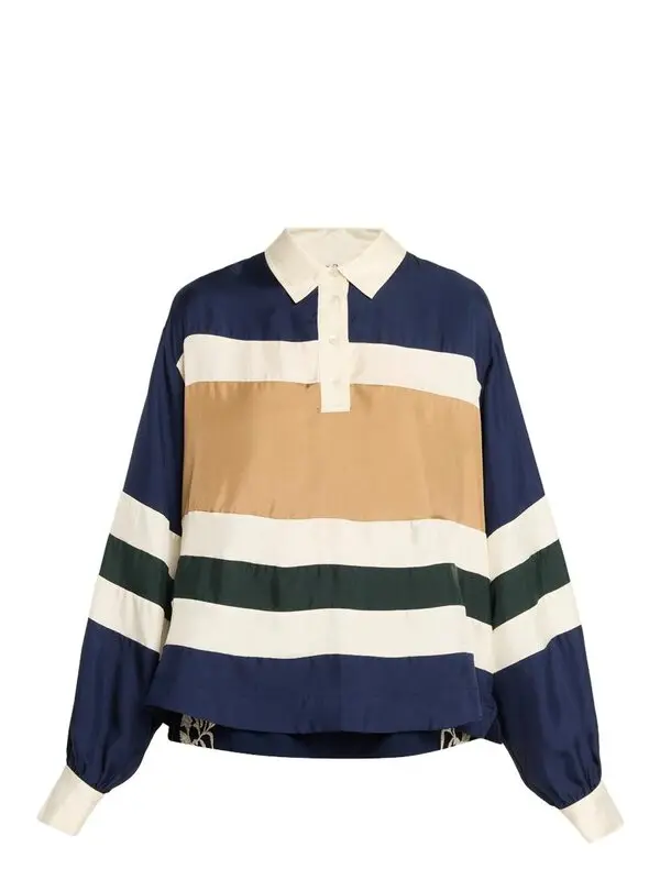 Sea Juliet Stripe Long-sleeve Polo - Multi