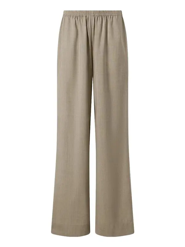 Attersee The Slouch Pants In Lightweight Wool Suiting - Stone
