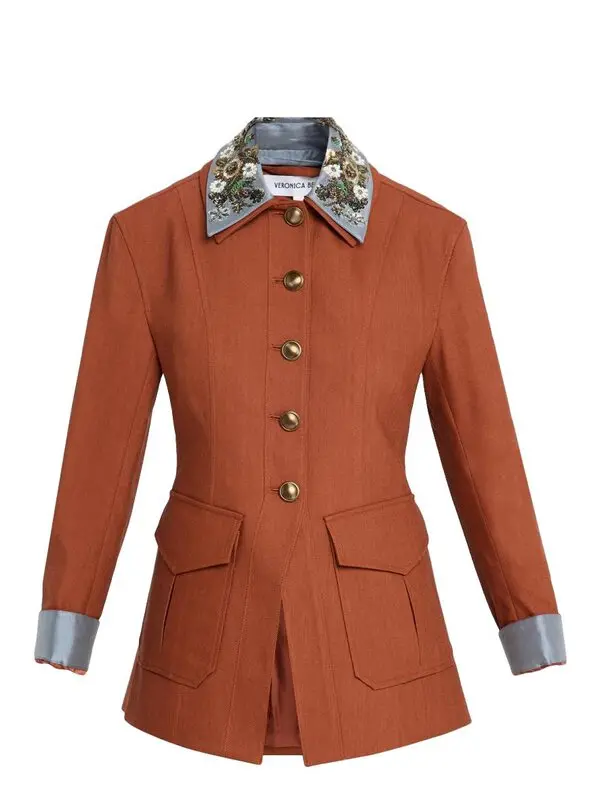 Veronica Beard Laramie Dickey Jacket - Rust