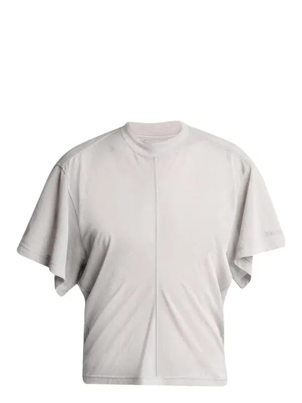 Balenciaga Transparent Jersey Draped T-shirt - Graphite