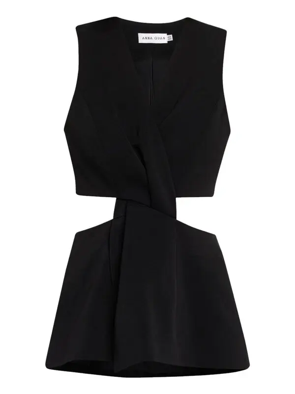 Anna Quan Sia Cut-out Vest - Black
