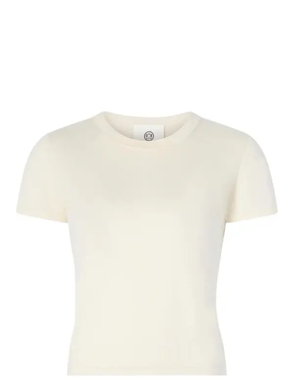 Attersee Cashmere-silk Short-sleeve Tee - Ivory