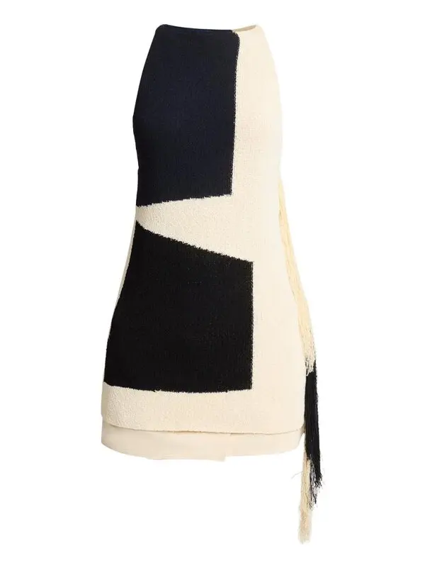 Proenza Schouler Saskia Color-block Textured Knit Top - Sand Multi