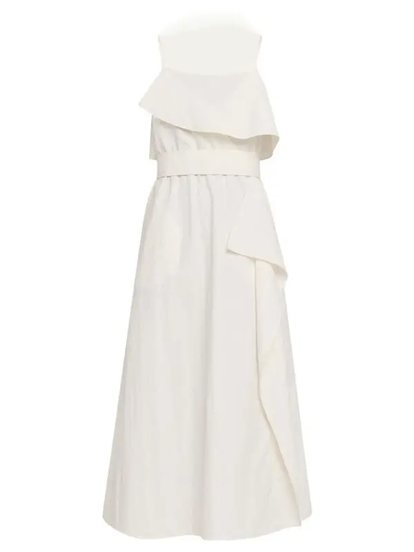 Proenza Schouler White Label Reign Washed Cotton Midi Dress - Alabaster