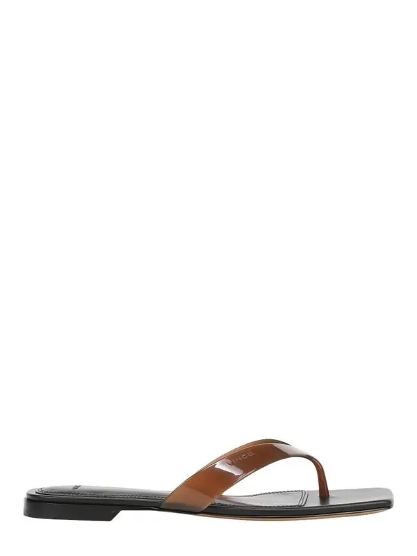 Vince San Juan Jelly Flat Thong Sandals - Saddle