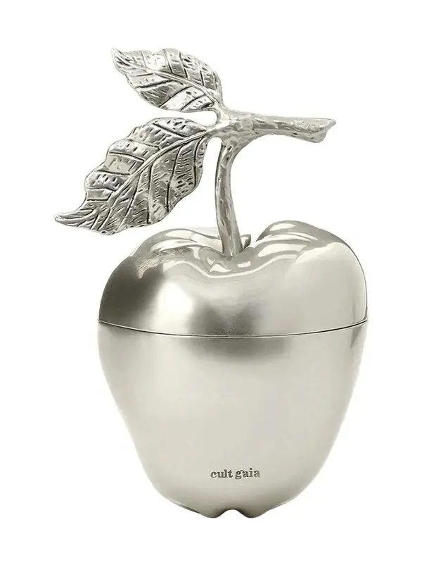 Cult Gaia Mela Sculptural Apple Clutch Bag - Silver