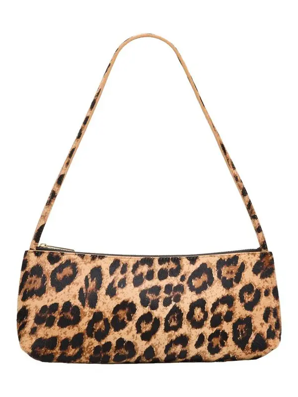 MANSUR GAVRIEL Gaia Calf Hair Baguette Shoulder Bag - Leopard