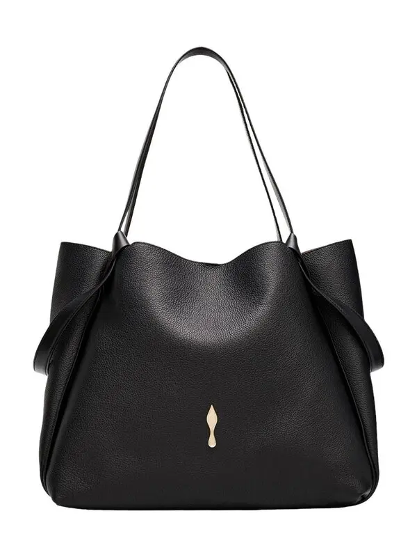 CHRISTIAN LOUBOUTIN Bettina Large Leather Tote Bag - Black