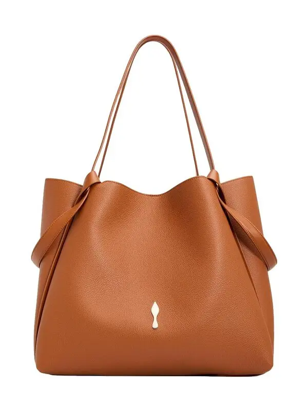 CHRISTIAN LOUBOUTIN Bettina Large Leather Tote Bag - Cuoio