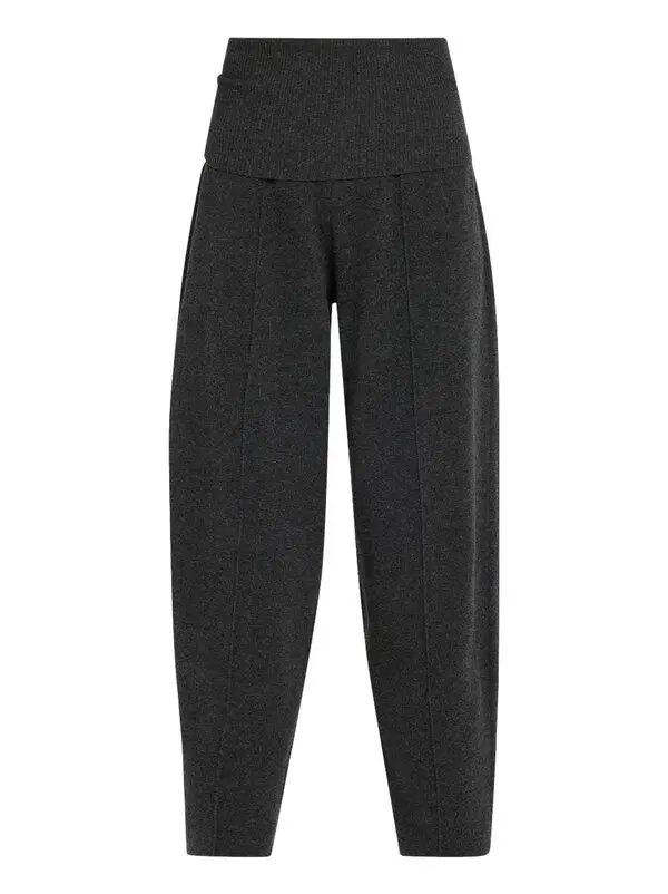 Zimmermann Valiant Knit Barrel-leg Pants - Graphite