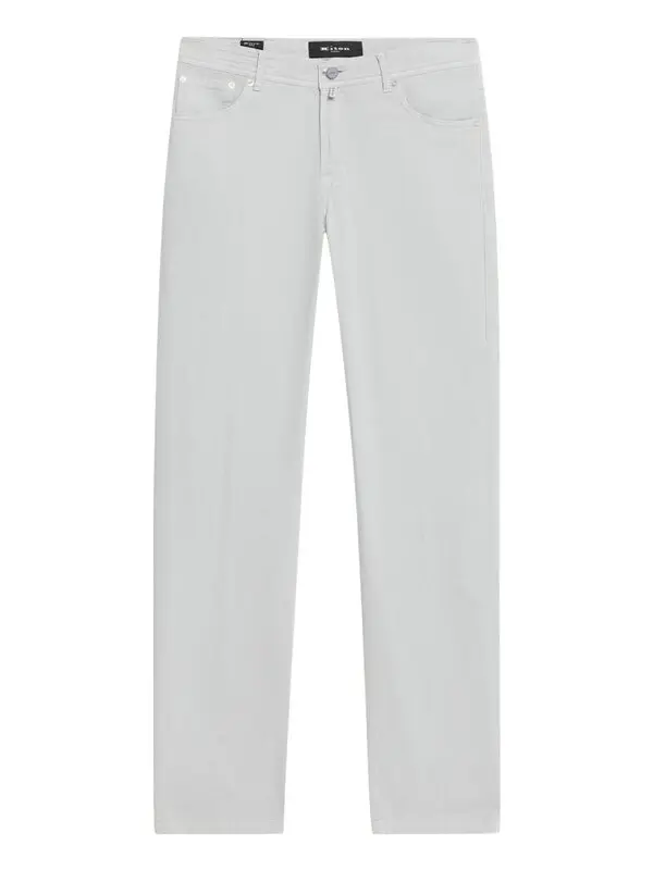 Kiton Cotton And Cashmere Stretch 5-pocket Pants - Stone