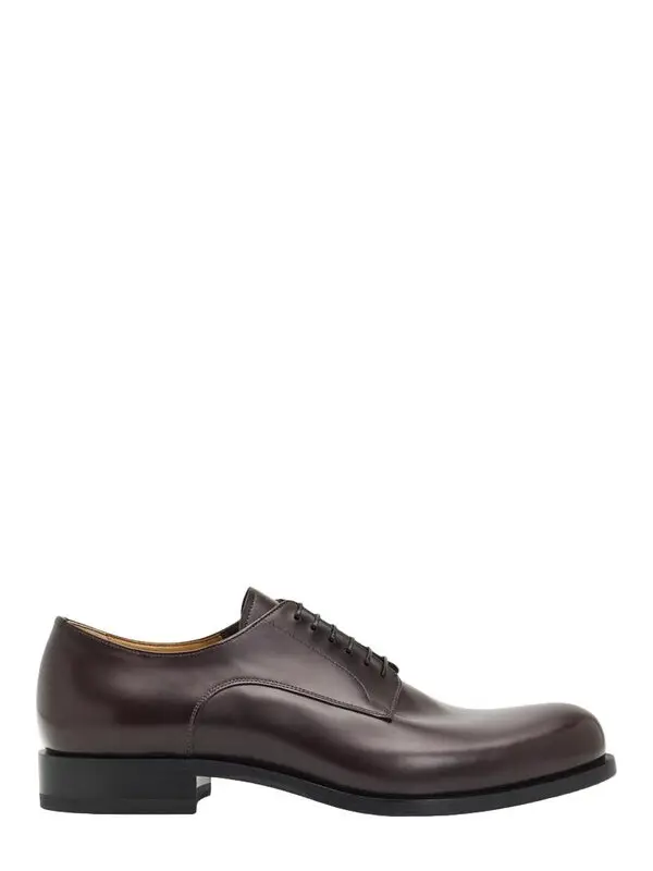 CHRISTIAN LOUBOUTIN Moustachou Red-sole Leather Derby Shoes - Cosme