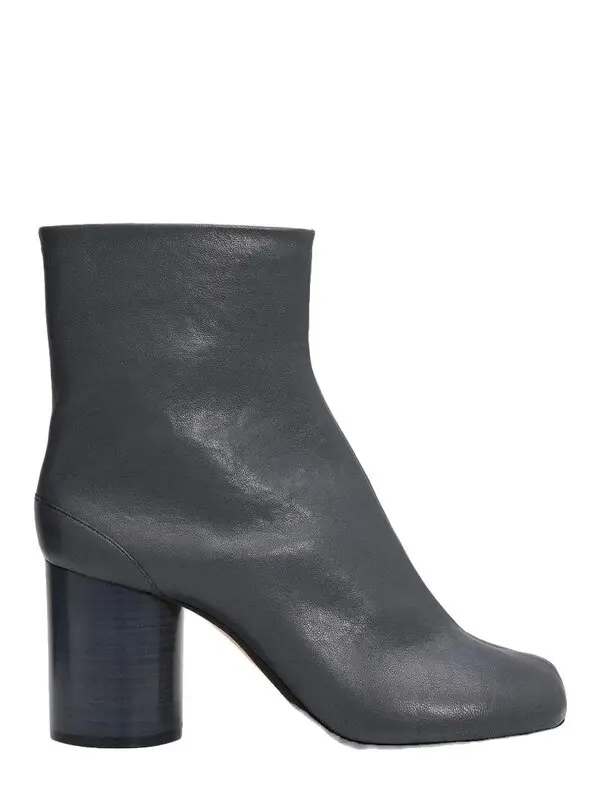 MAISON MARGIELA 80mm Tabi Leather Ankle Boots - Grey