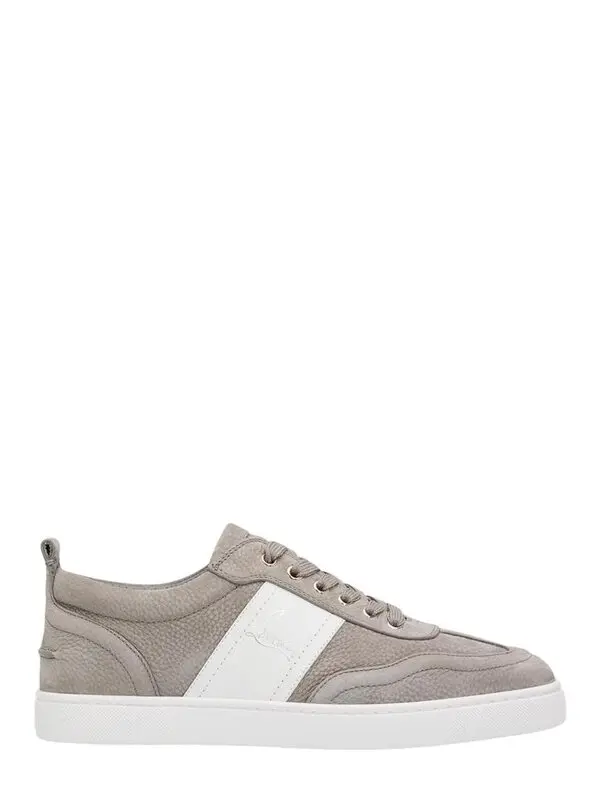 CHRISTIAN LOUBOUTIN Retero Nubuck Leather Low-top Sneakers - Phantom Gr