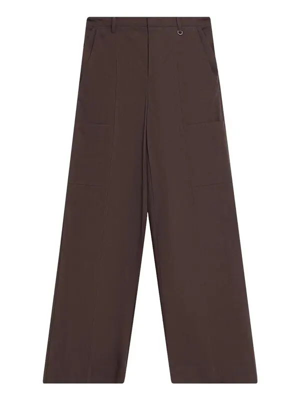Vince Mid-rise Paneled Stretch Cotton Pants - Iron