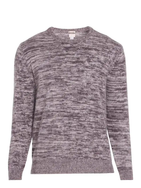 MAURIZIO BALDASSARI Space-dyed Cotton Crewneck Sweater - Blue
