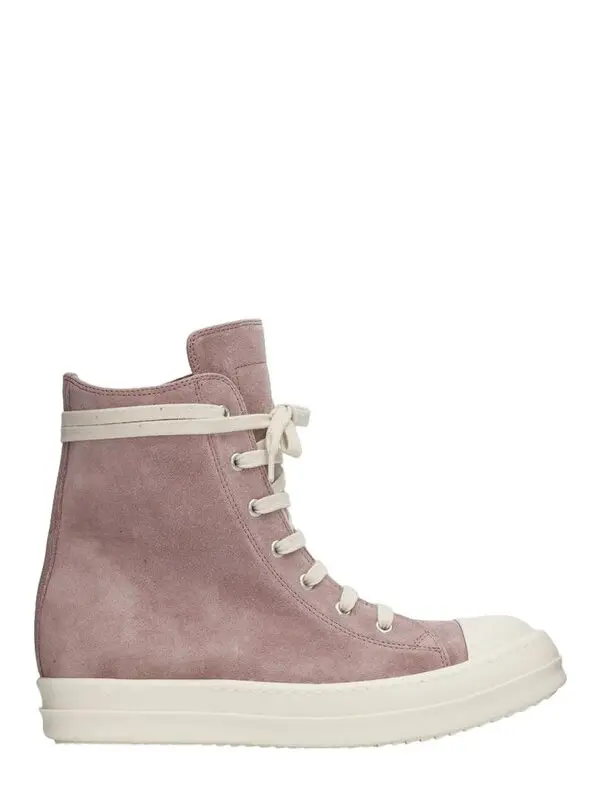 Rick Owens Suede High-top Sneakers - Grape