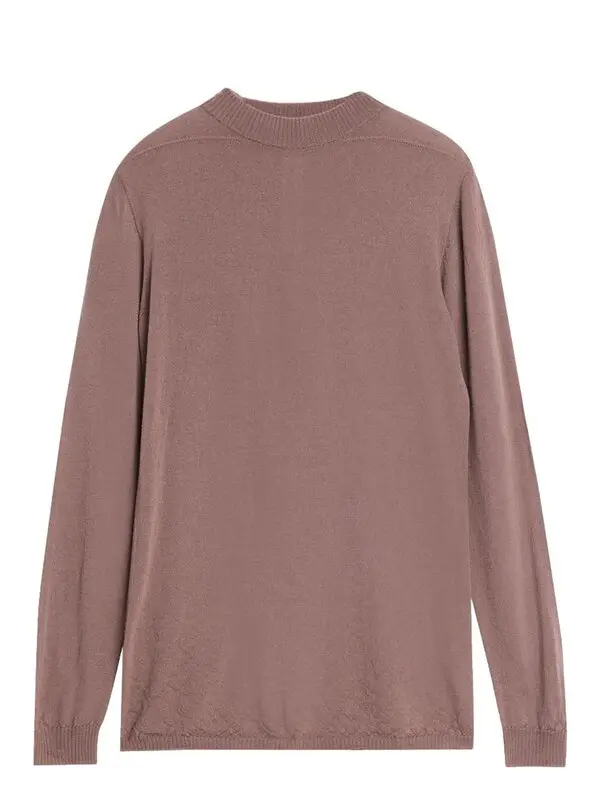 Rick Owens Merino Wool Crewneck Sweater - Grape
