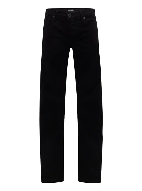 TOM FORD Moleskin Slim-fit Jeans - Black