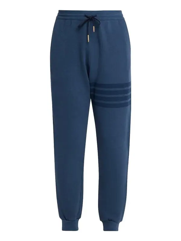 Thom Browne 4-bar Cotton Sweatpants - Navy