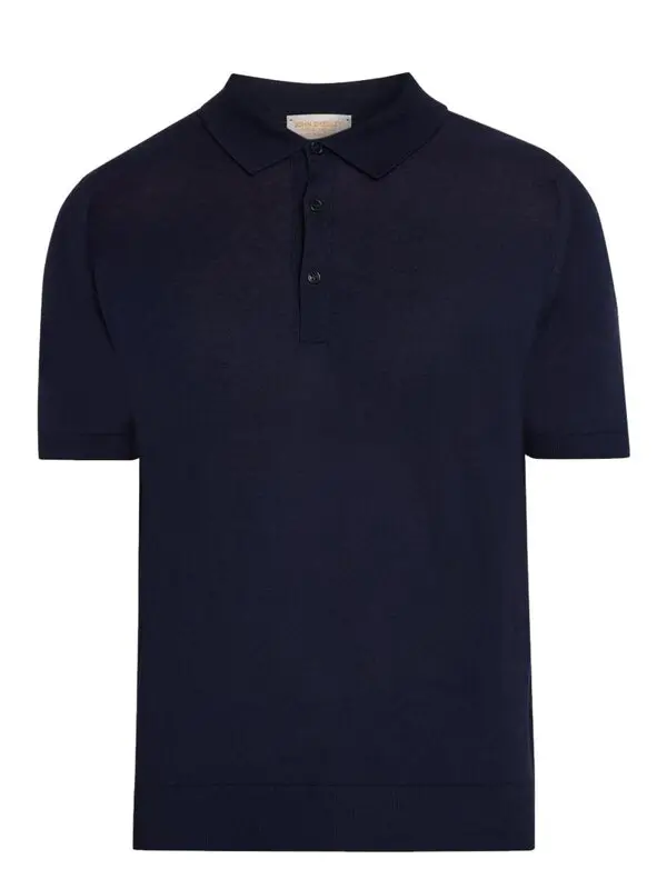 John Smedley Wide Rib-knit Merino Polo Shirt - Oat