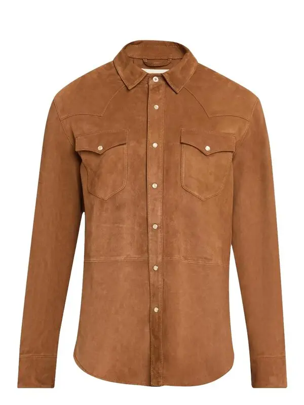 Officine Générale Suede Western Overshirt - Deer