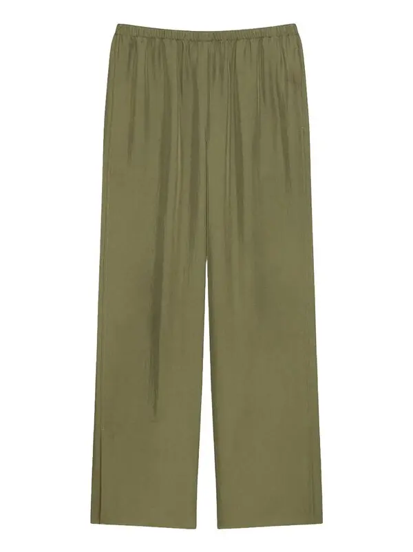 Theory Slit Pull-on Pants - Forestmoss