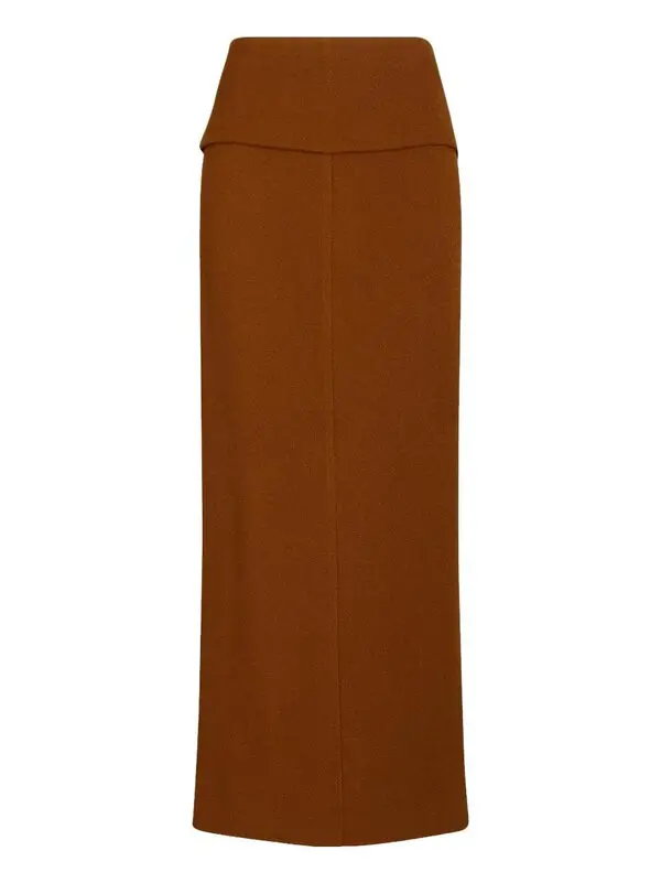 Proenza Schouler Liora Heavy Sable Maxi Skirt - Copper