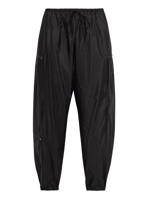 Brandon Maxwell Scout Drawstring Cargo Pants - Black