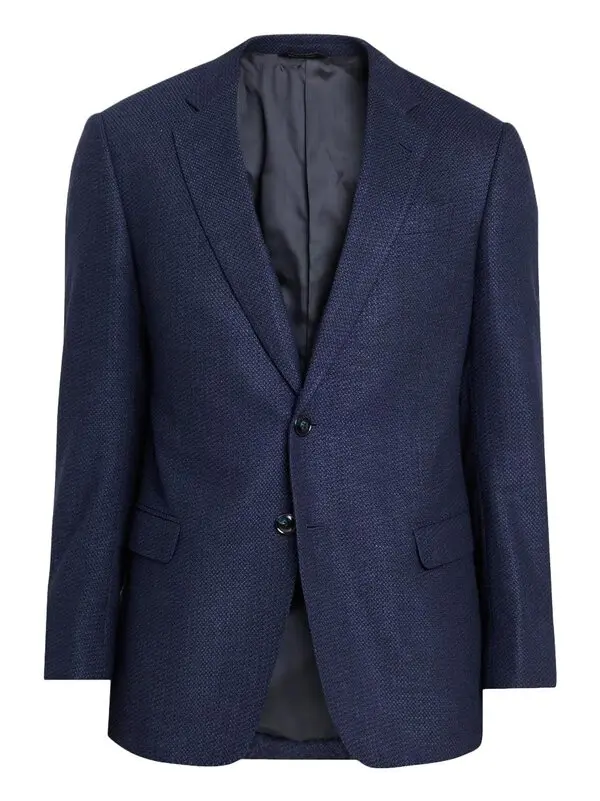 Giorgio Armani Soft Textured Single-breasted Sport Coat - Deep Sky