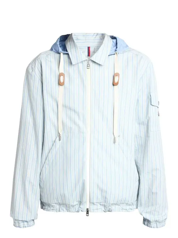Moncler Havas Stripe Full-zip Hooded Shirt Jacket - Multi