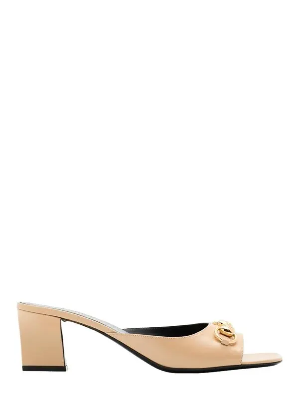 Gucci 55mm Signora Leather Mules - Mole