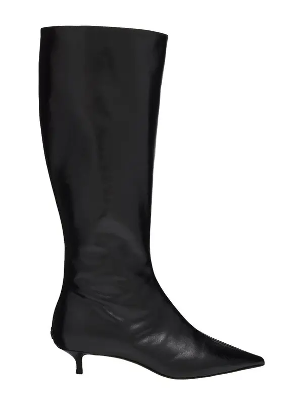 JIMMY CHOO 35mm Amis Shiny Leather Knee-high Boots - Black