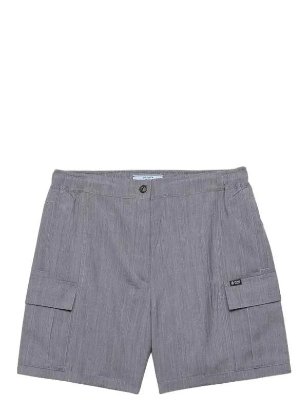 Prada Light Mohair Shorts - Gris