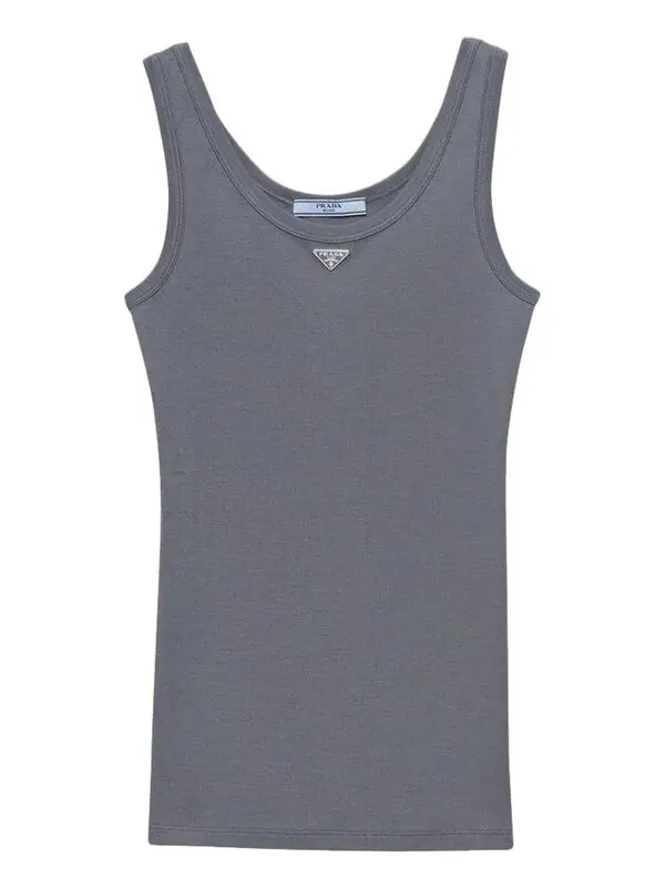 Prada Cotton Jersey Tank Top - F0276 Acci