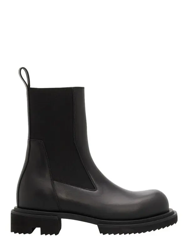 Rick Owens Beatle Gabe Leather Chelsea Boots - Black