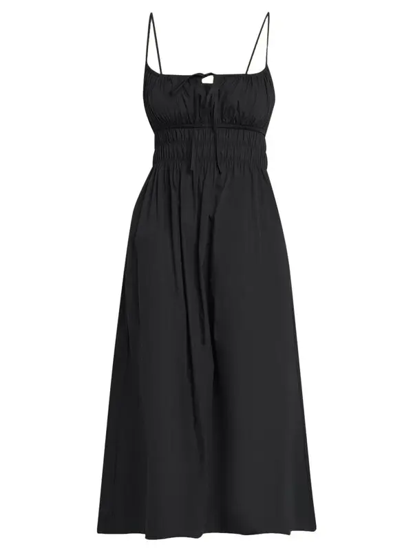 Ciao Lucia Gabriela Cotton Midi Dress - Black