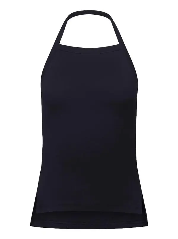 Ossou Clovis Rib-knit Halter Top - Dusk