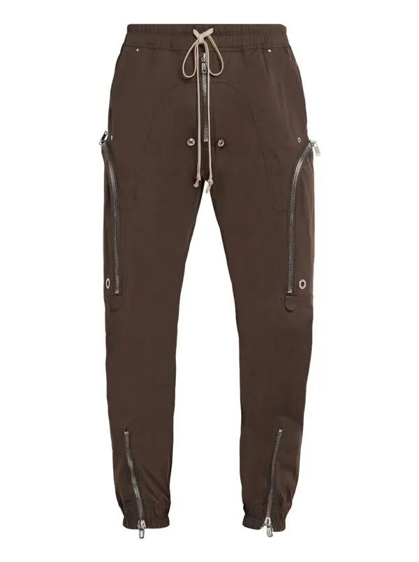 Rick Owens Bauhaus Heavy Cotton Poplin Cargo Trousers - Dark Dust