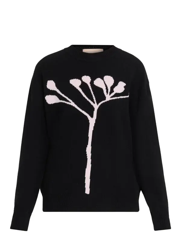 Plan C Wool-cashmere Crewneck Sweater - Black