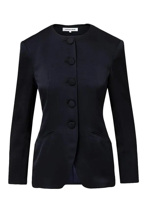 Veronica Beard Wryllen Single-breasted Jacket - Navy