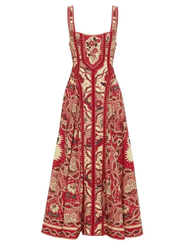 ALEMAIS Kenny Maxi Dress - Red