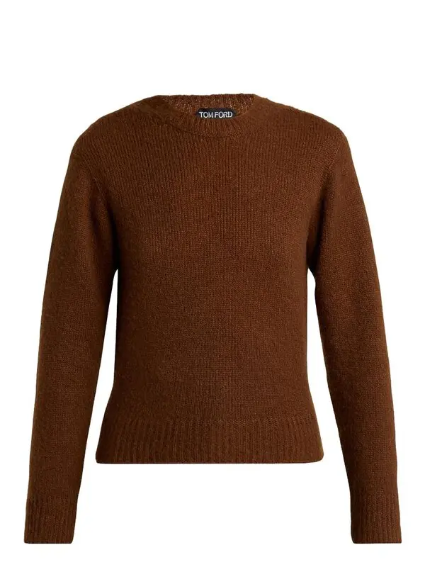 TOM FORD Cashmere-silk Crewneck Sweater - Hazelnut