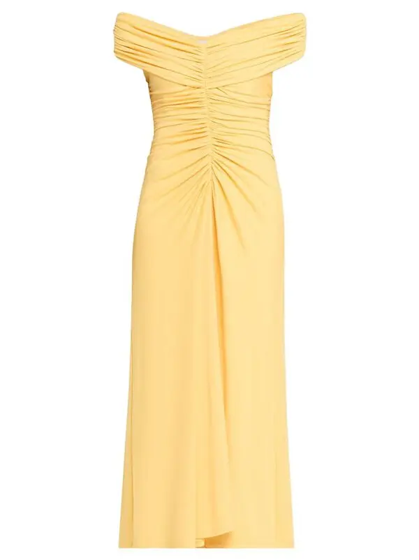 Simkhai Sheyda Draped Jersey Midi Dress - Mango