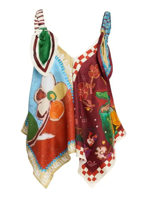 ALEMAIS X Karlee Mackie Mlak Silk Twill Top - Multi