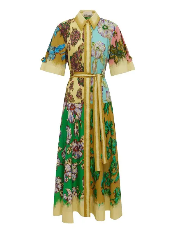 ALEMAIS Jerry Maxi Shirtdress - Multi